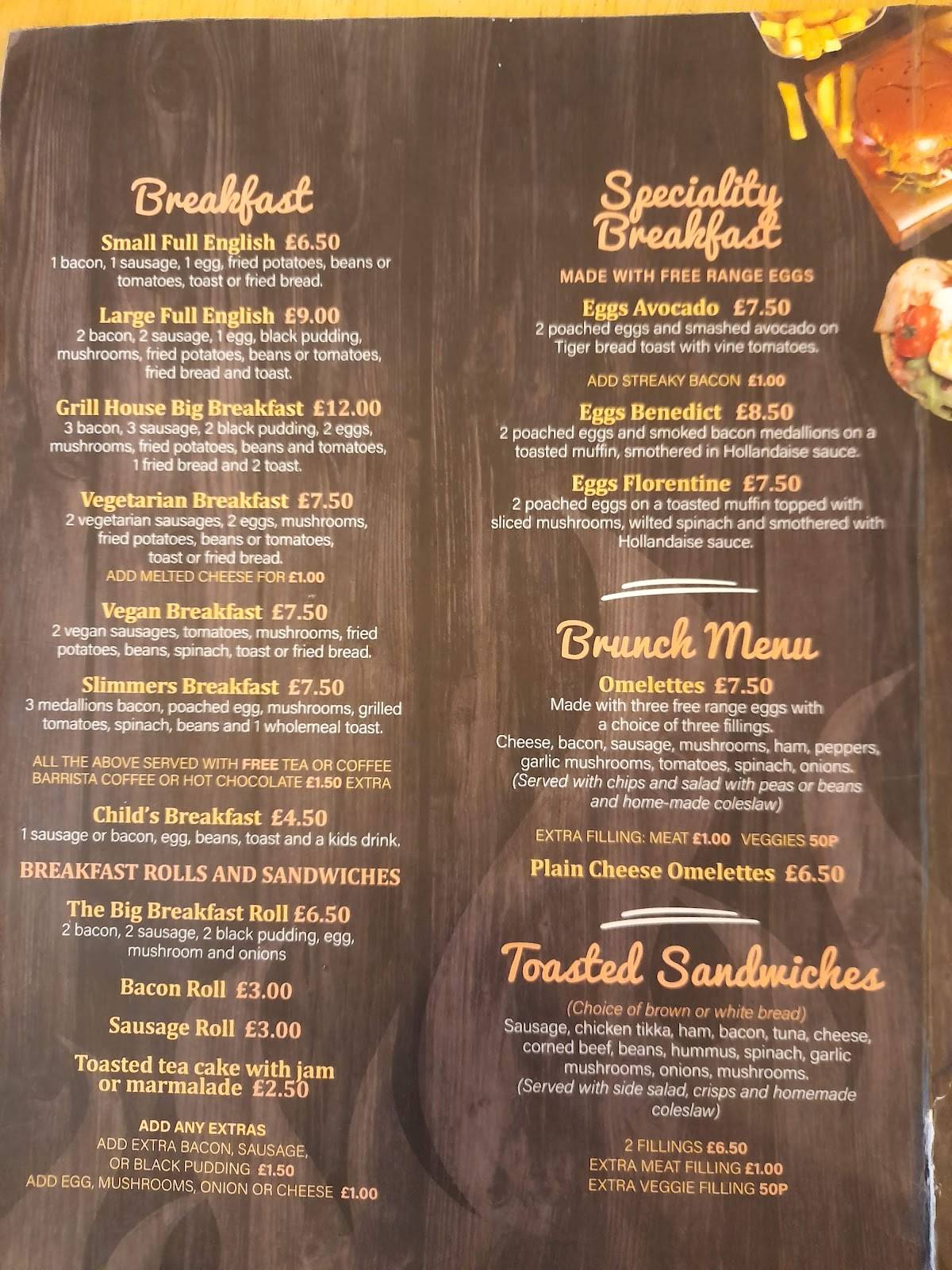 Menu at The Ranch Breakfast Bar and Grill, Resolven