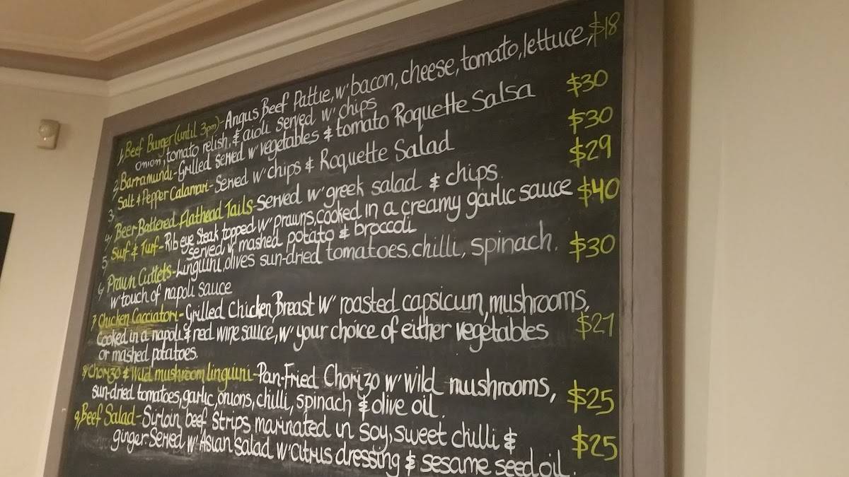 Menu at Carlucci's Restaurant, Templestowe, 134 James St