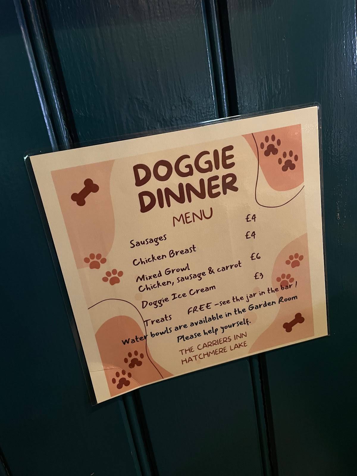 Menu at Carriers Inn pub & bar, Frodsham
