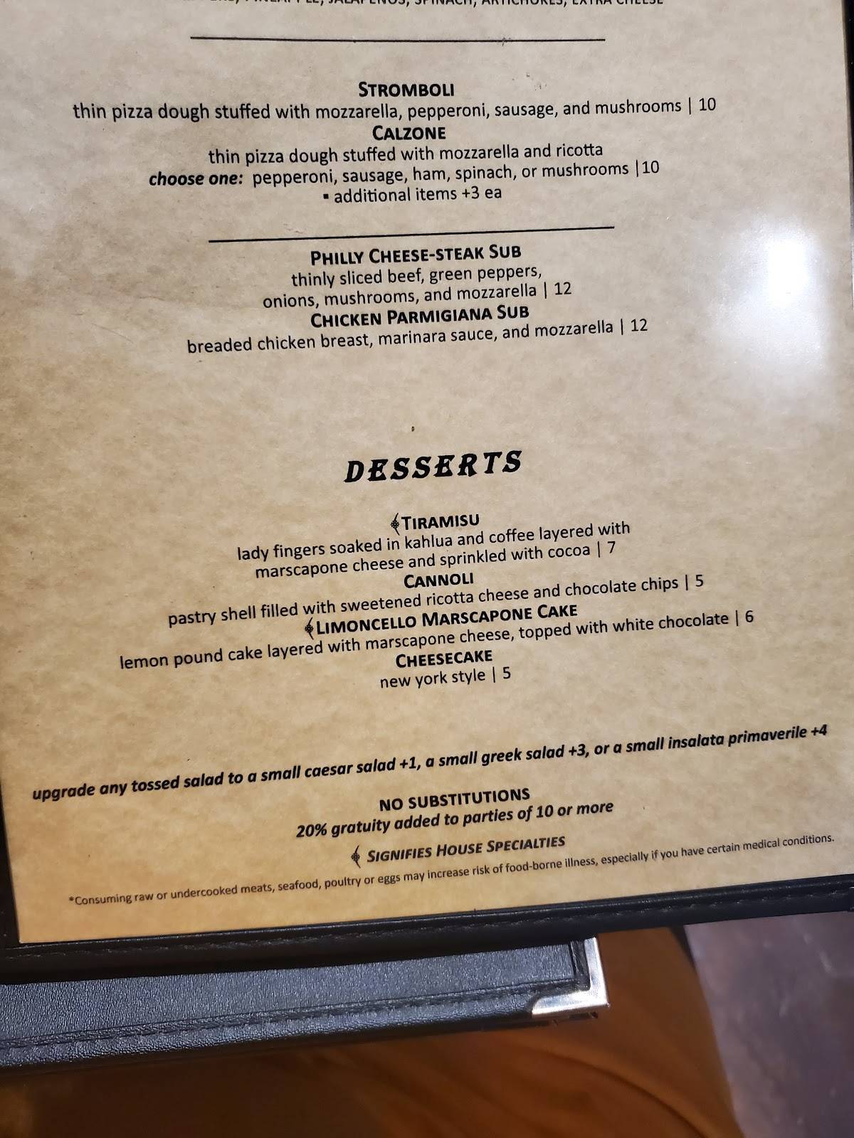 Menu at Casa Pasta Italian Restaurant- Helotes, Helotes