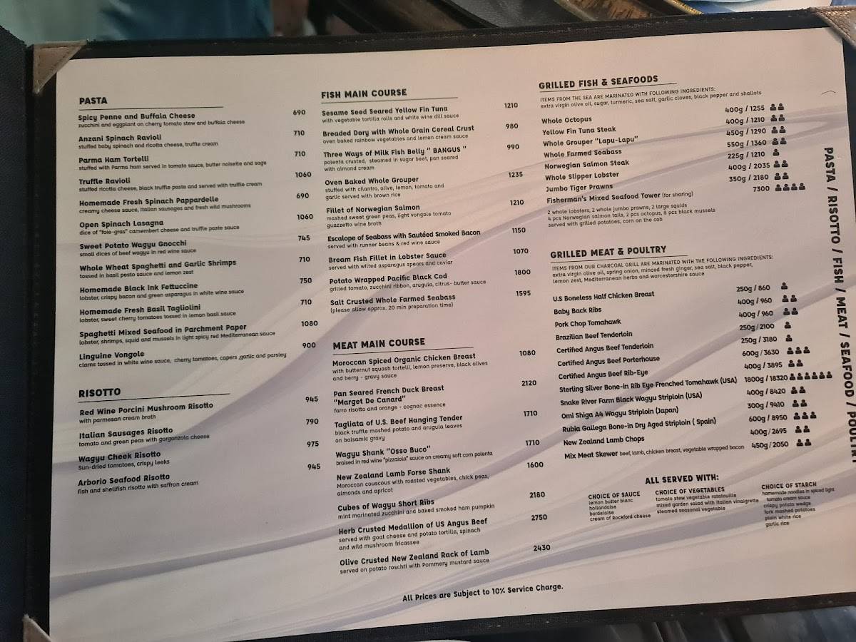 Menu at Anzani New Mediterranean Restaurant, Cebu City, Panorama ...
