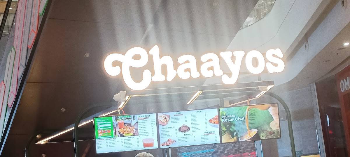 Menu at Chaayos Cafe at Phoenix Market City Mall, Chennai