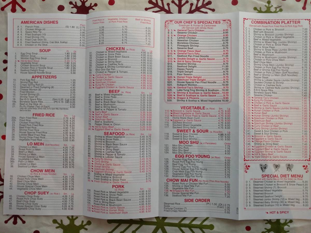 Menu at China Jade Kitchen restaurant, Cheektowaga
