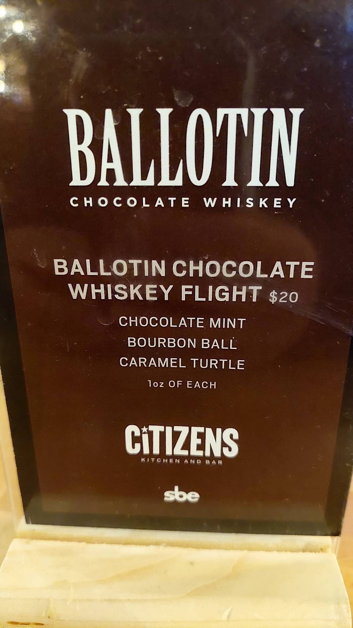Menu at Citizens Kitchen & Bar, Las Vegas