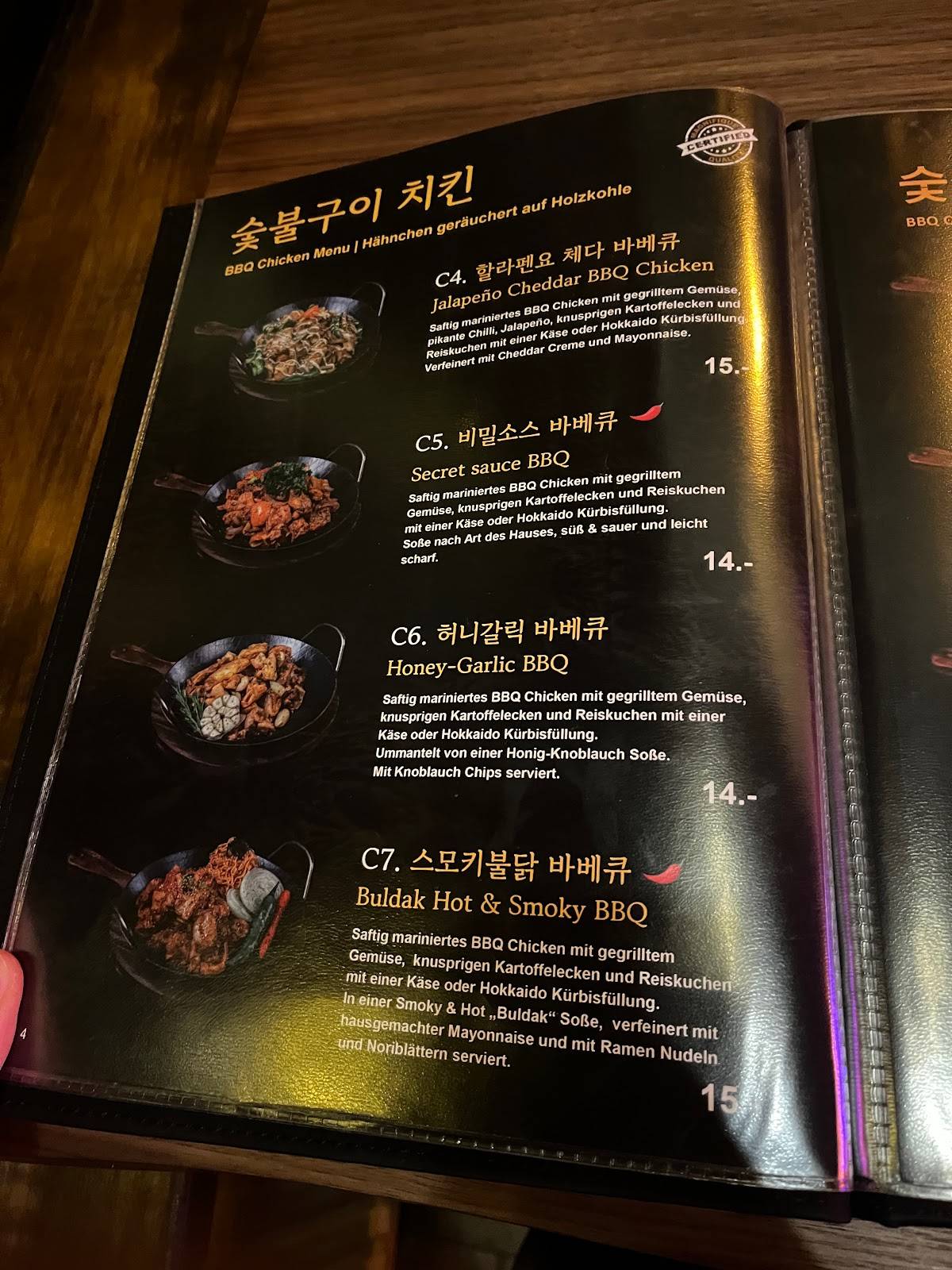 Speisekarte von Gangnamstyle Korean BBQ • Bulgogi • Bar, Köln