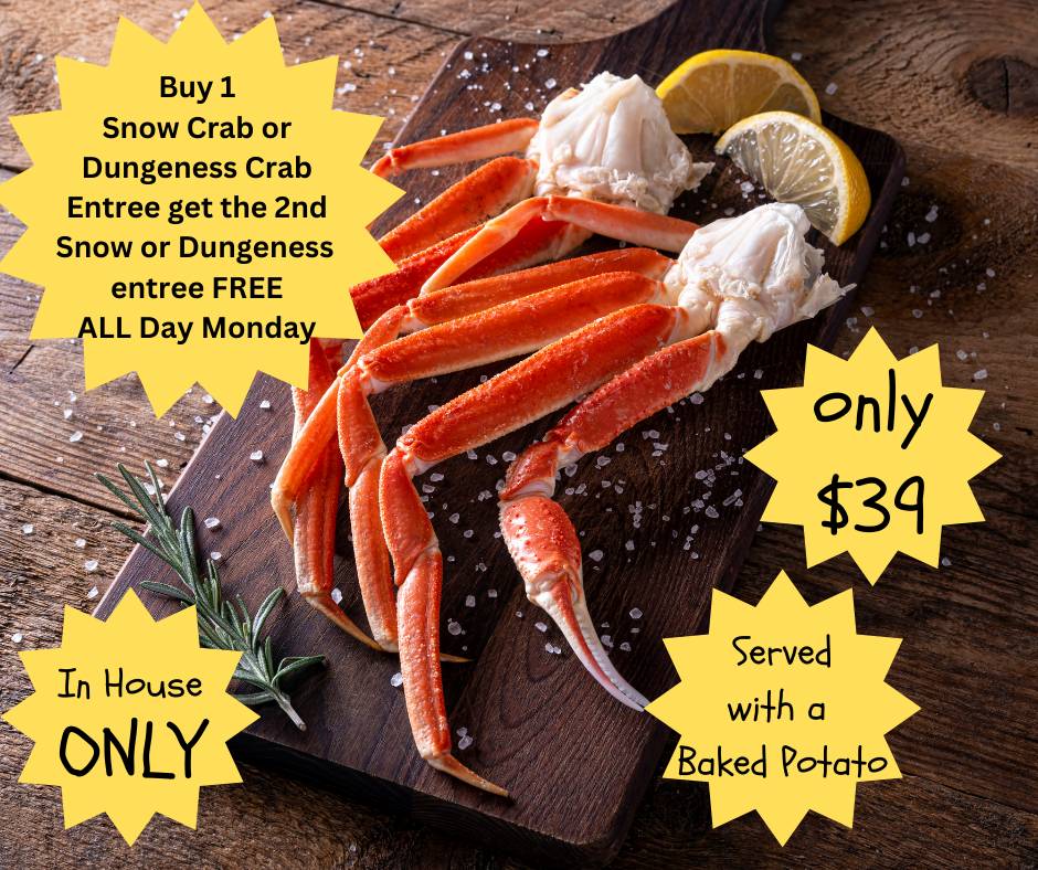Menu at Crab Barn Restaurant and Lounge, Long Neck, Long Neck Rd