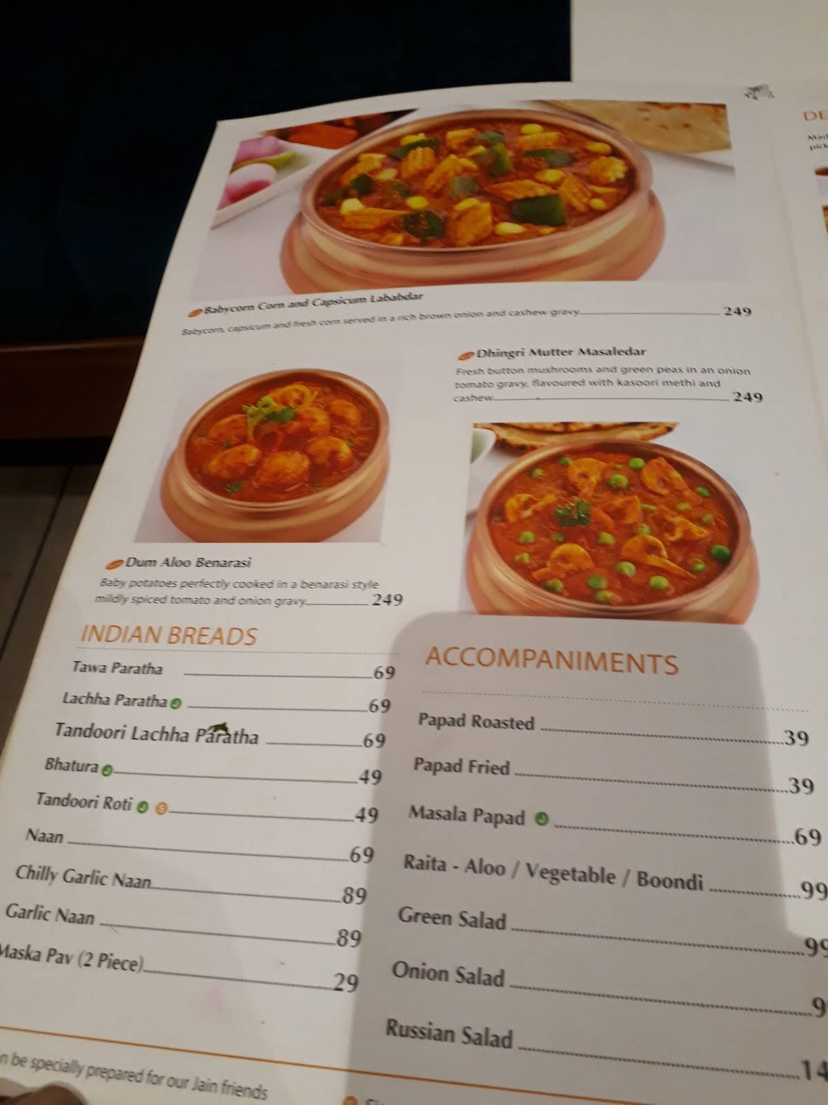 Menu at Cream Centre Indore, Indore, Sayaji Club Rd