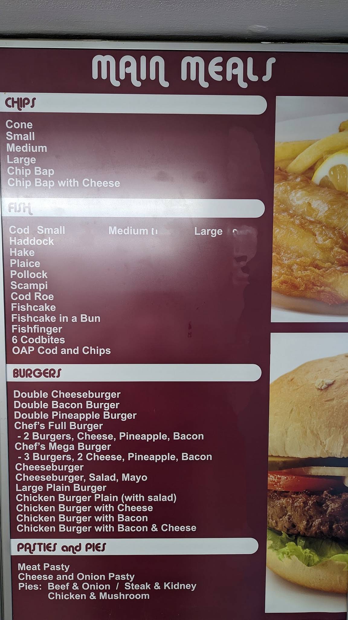 Menu at Chef's Choice restaurant, Crediton