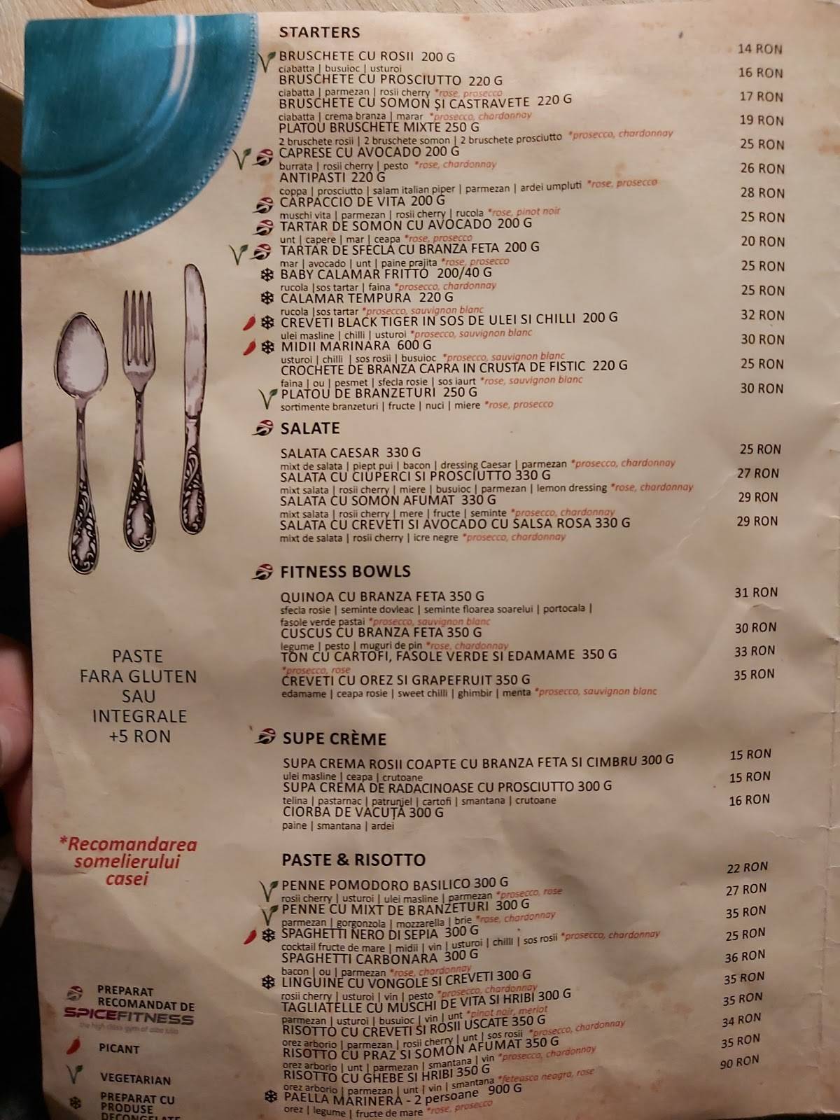 Menu at Dante Café & Dine, Alba Iulia