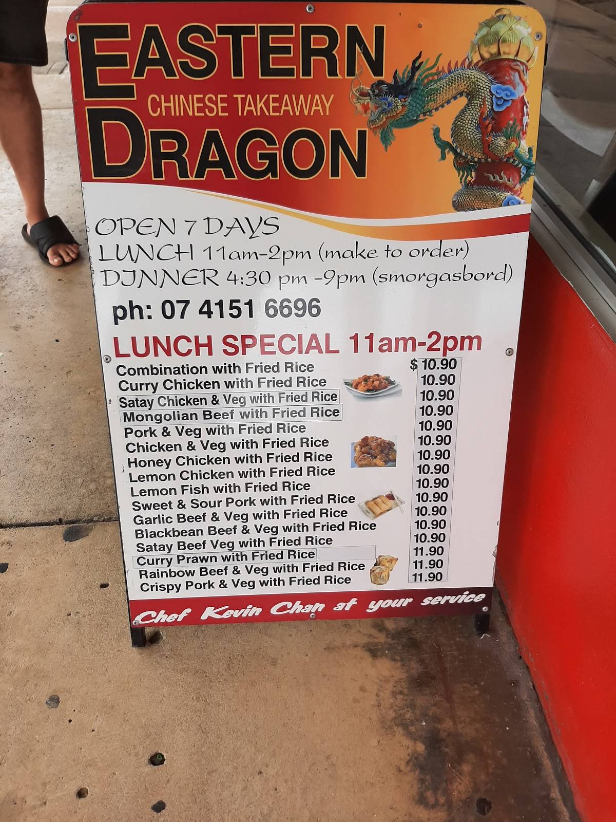 Menu at Eastern Dragon Chinese Takeaway restaurant, Bundaberg Central ...