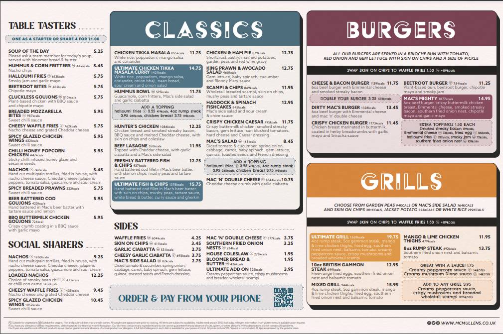 Menu at The Plough pub & bar, Enfield, Cattlegate Rd