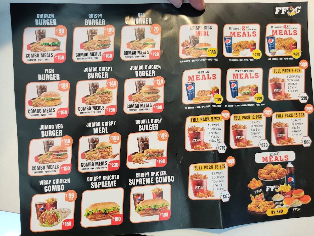 Menu at FFC Fried Chicken, Thrissur
