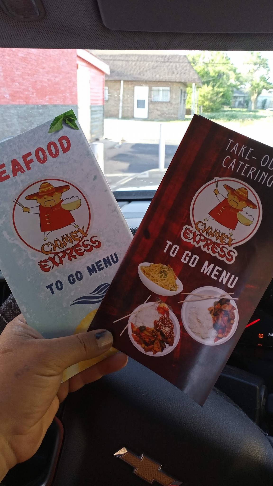 Menu at Chimex Express fast food, Oklahoma City, 937 SW 59th St