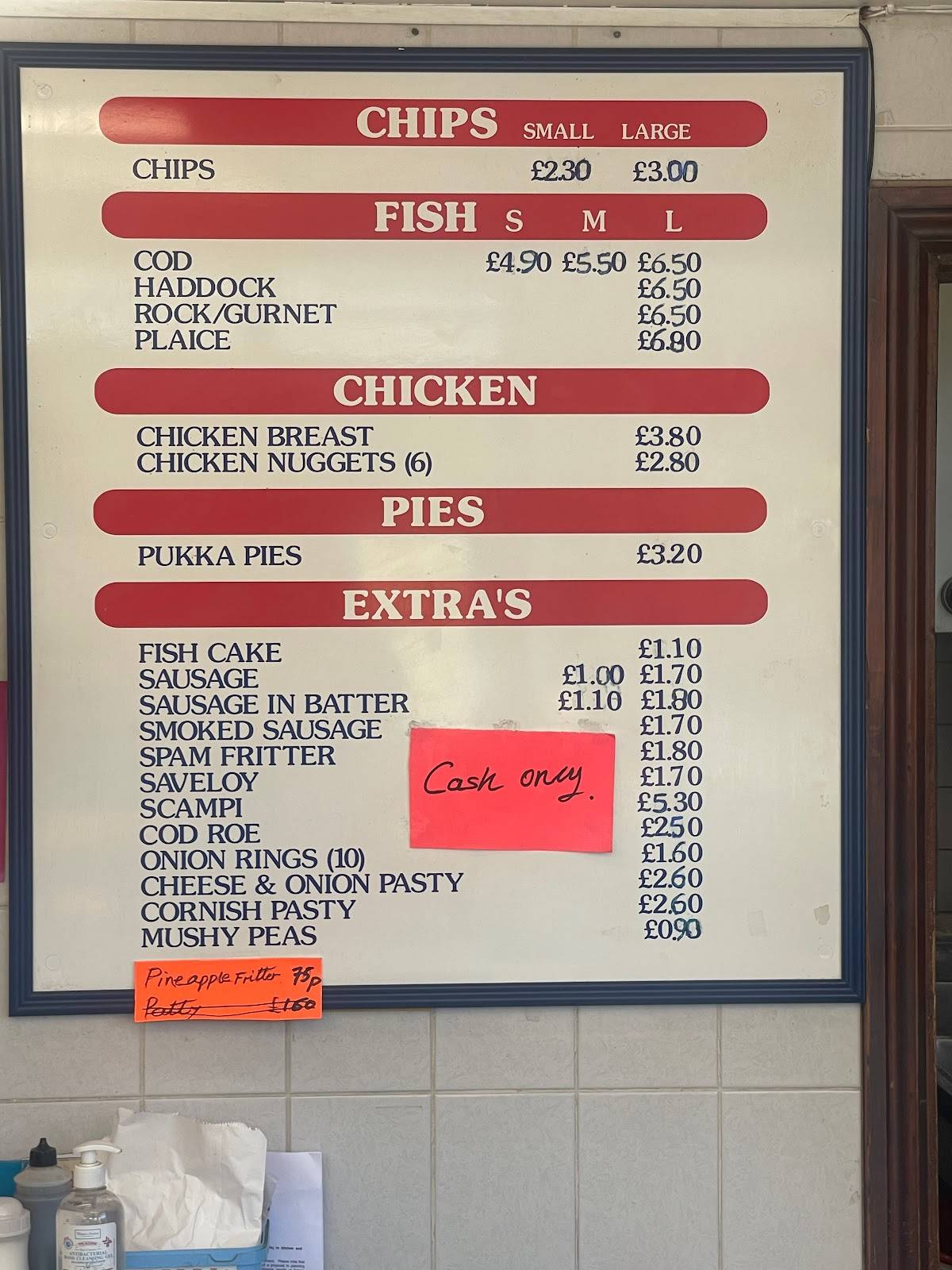 Menu at Happy Friend fast food, Luton