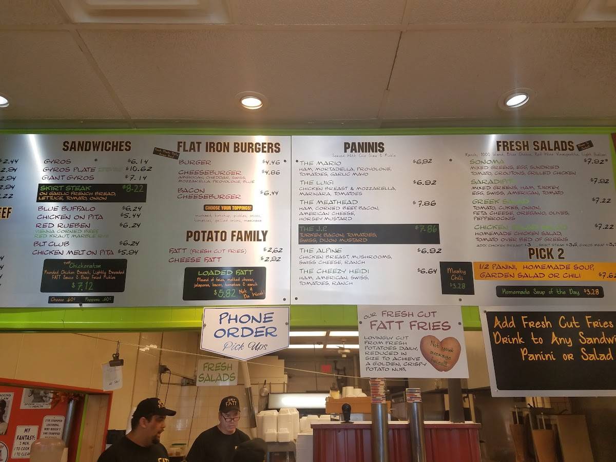 Menu at Fatt Mustard Cafe, Elk Grove Village
