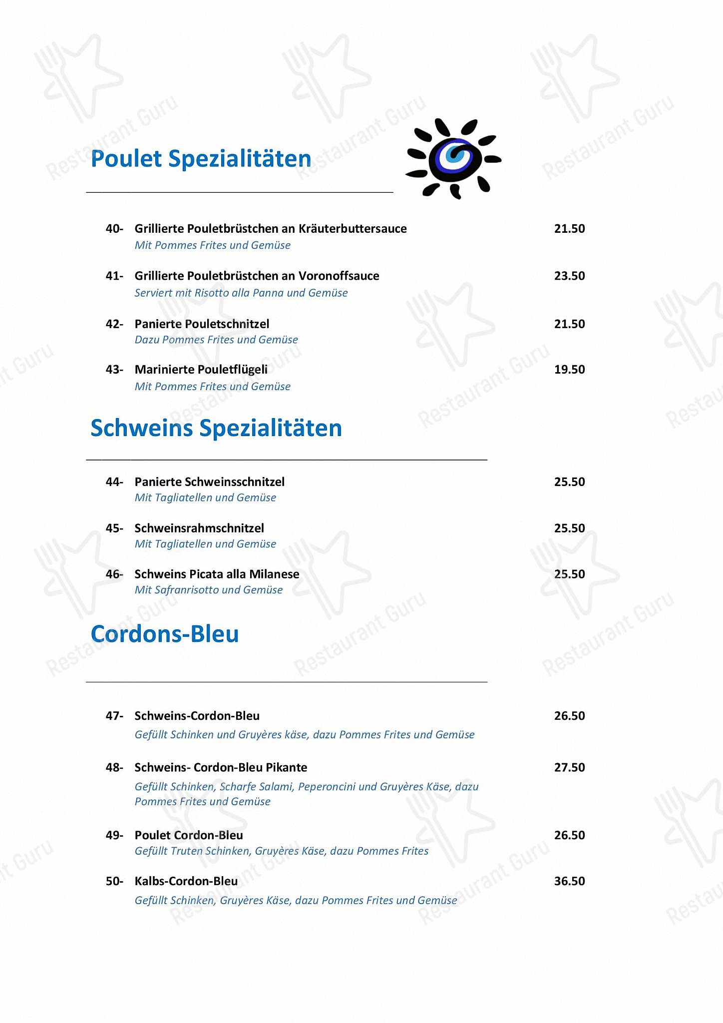 Speisekarte von Restaurant Feldschlösschen Grenchen, Grenchen