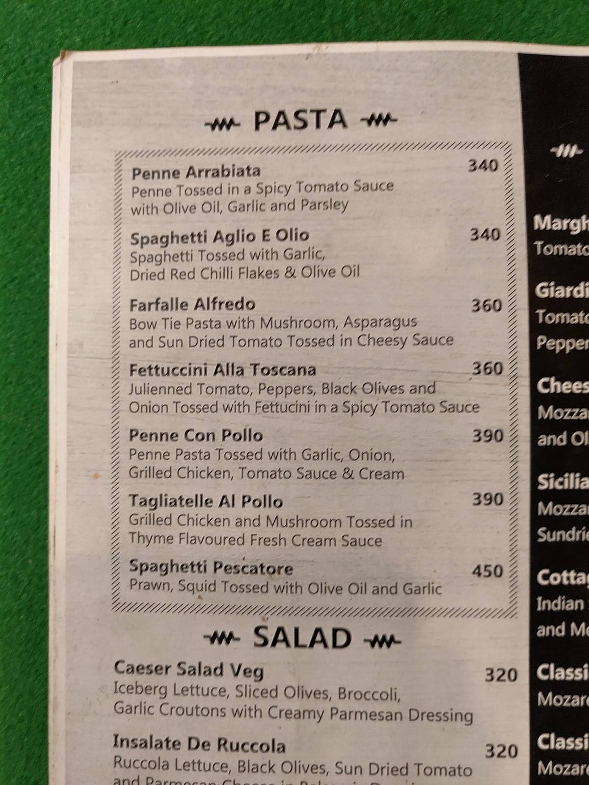 Menu at Filament Bar (Baner), Pune, Rajwada chowk