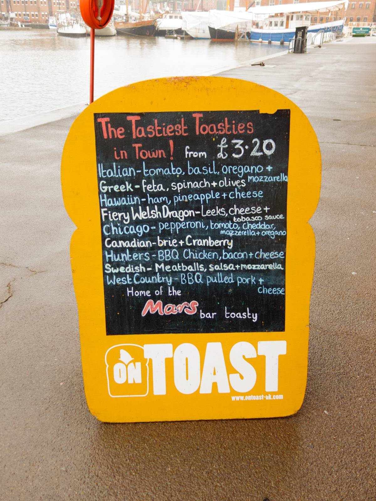 Menu at On Toast cafe, Gloucester, 15 Severn Rd
