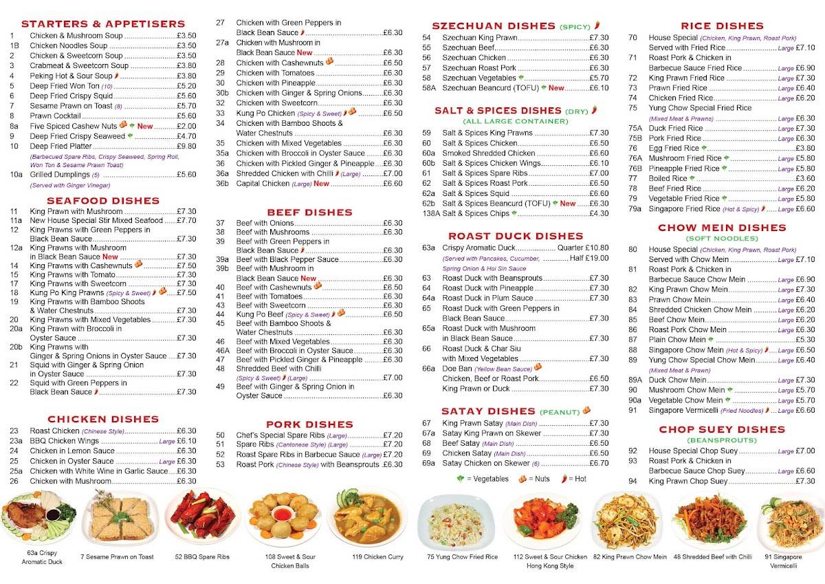 Menu at Golden Boat Fareham restaurant, Fareham, 185 West St