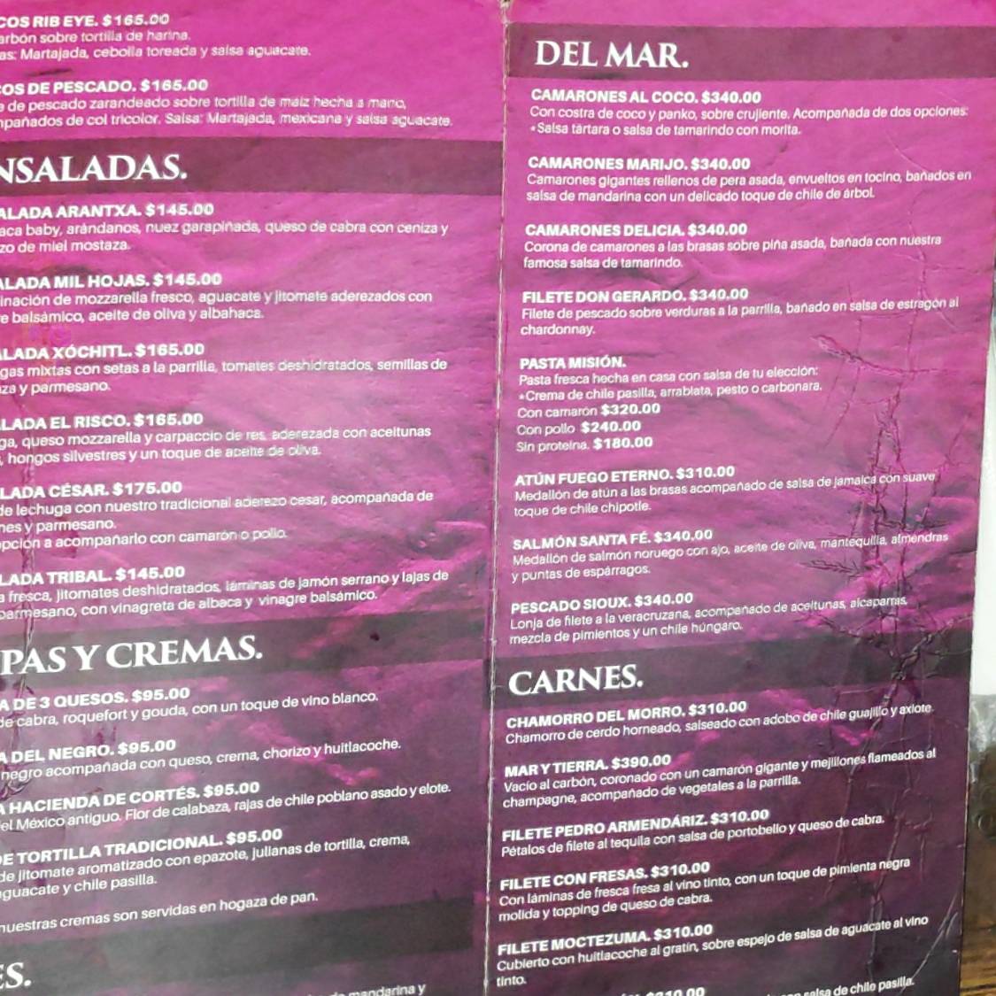 Carta del restaurante Santo Coyote, Guadalajara, C. Miguel Lerdo del ...