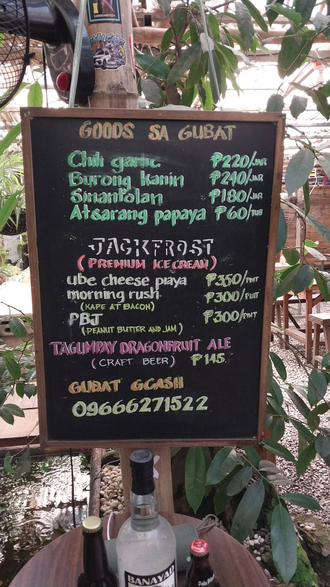 Menu at Gubat QC restaurant, Quezon City