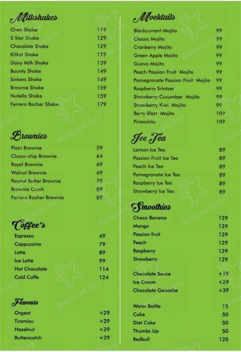 Menu at Happiness Cakes, Mumbai, Shop No.2D