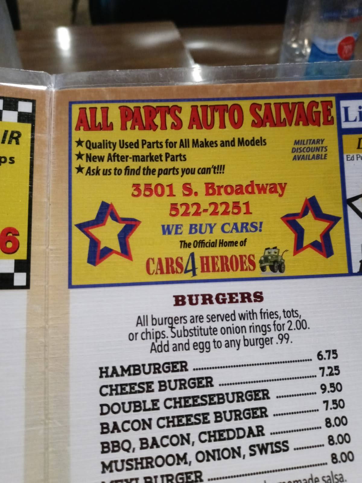Menu at Dusti's Place pub & bar, Wichita