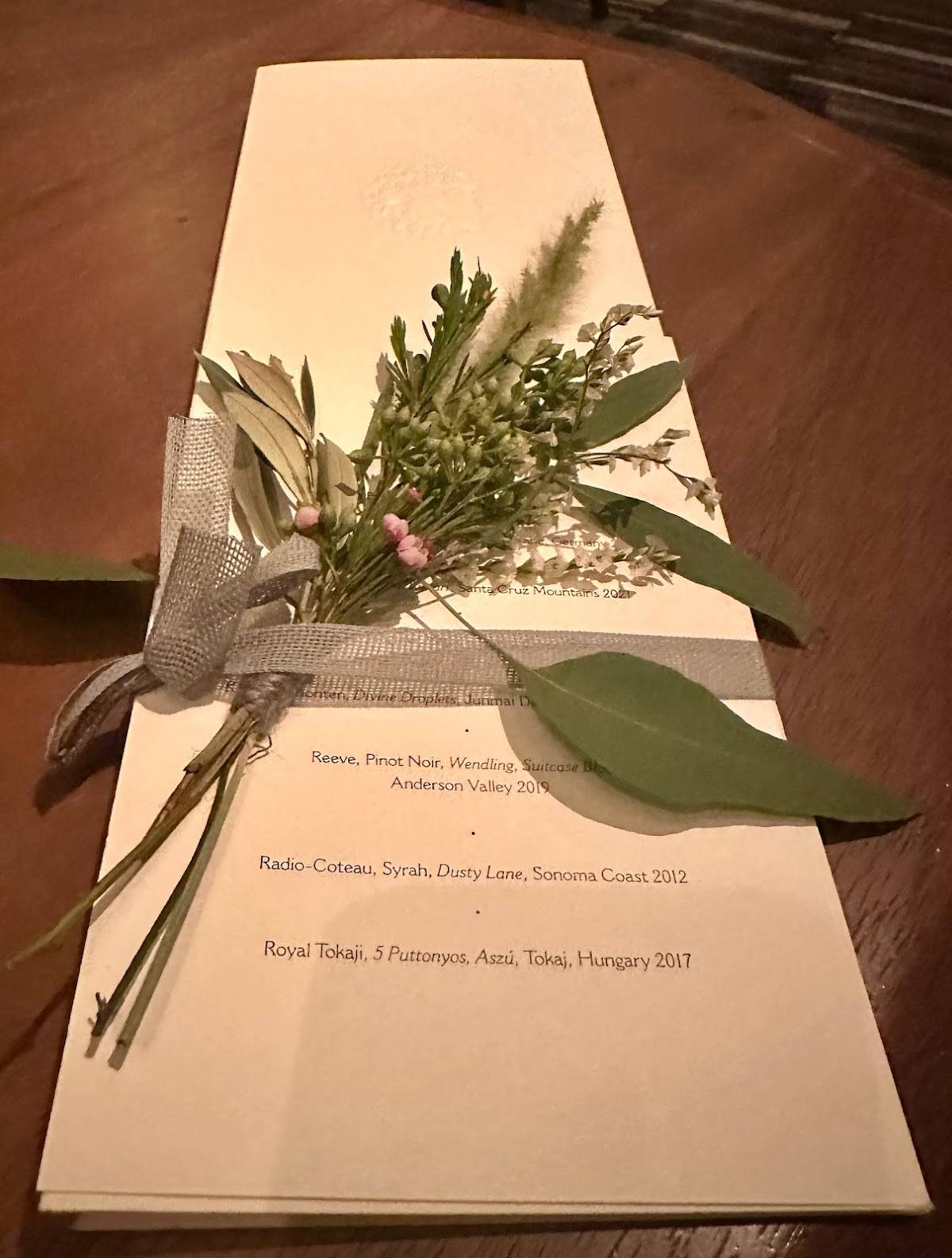 Menu at SingleThread Farm - Restaurant - Inn, Healdsburg
