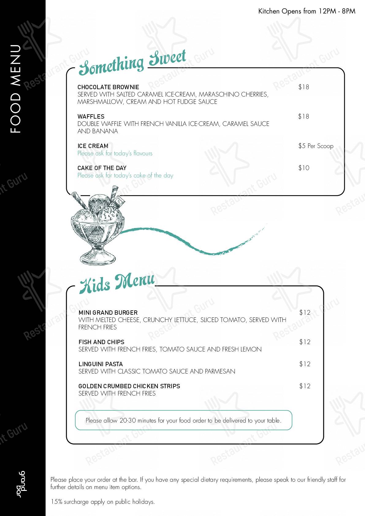 Menu at Hector's Modern Australian Kitchen restaurant, Goolwa
