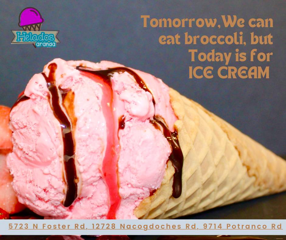 Carta del restaurante Helados Aranda, San Antonio, Nacogdoches Rd
