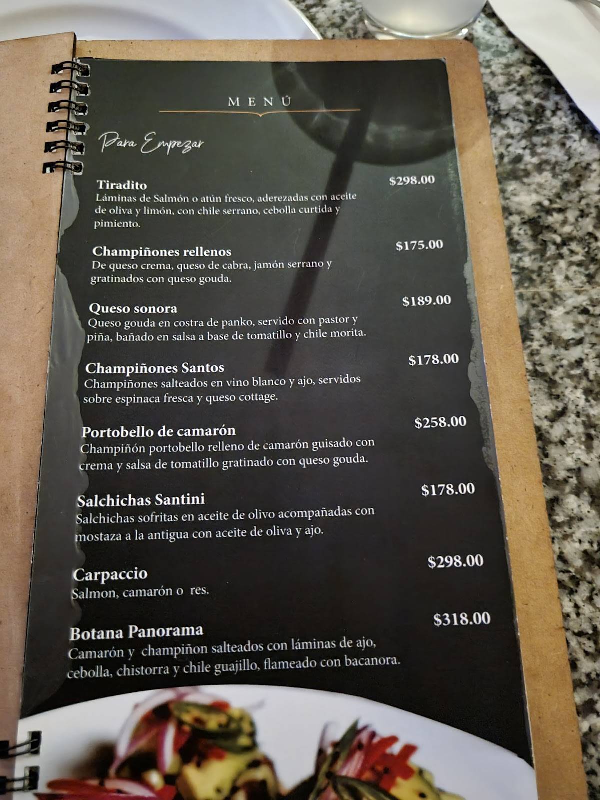 Carta del restaurante Santos Grill Centenario, Hermosillo, Santos Grill