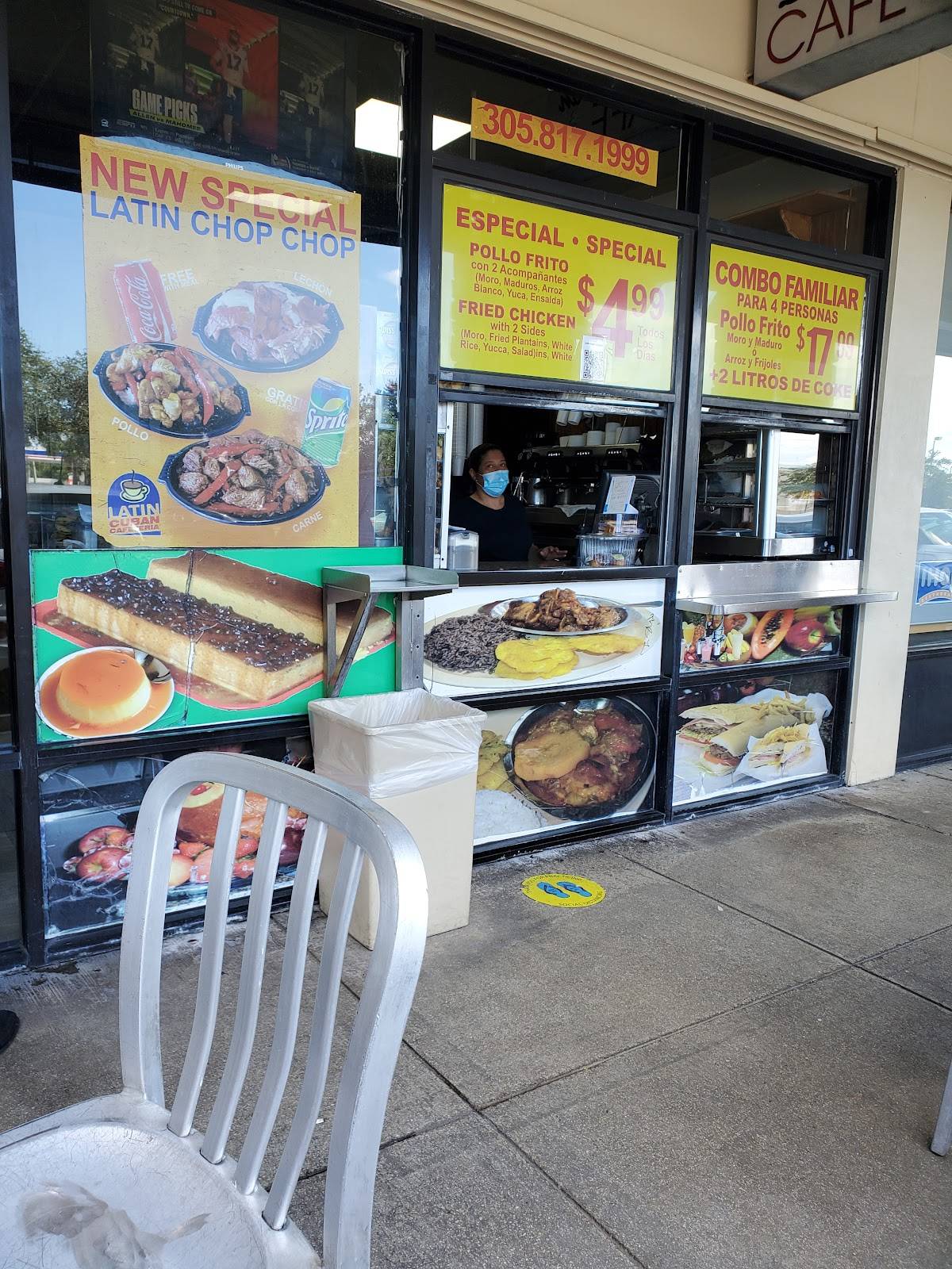 Menu at Latin Cuban Cafeteria, Hialeah