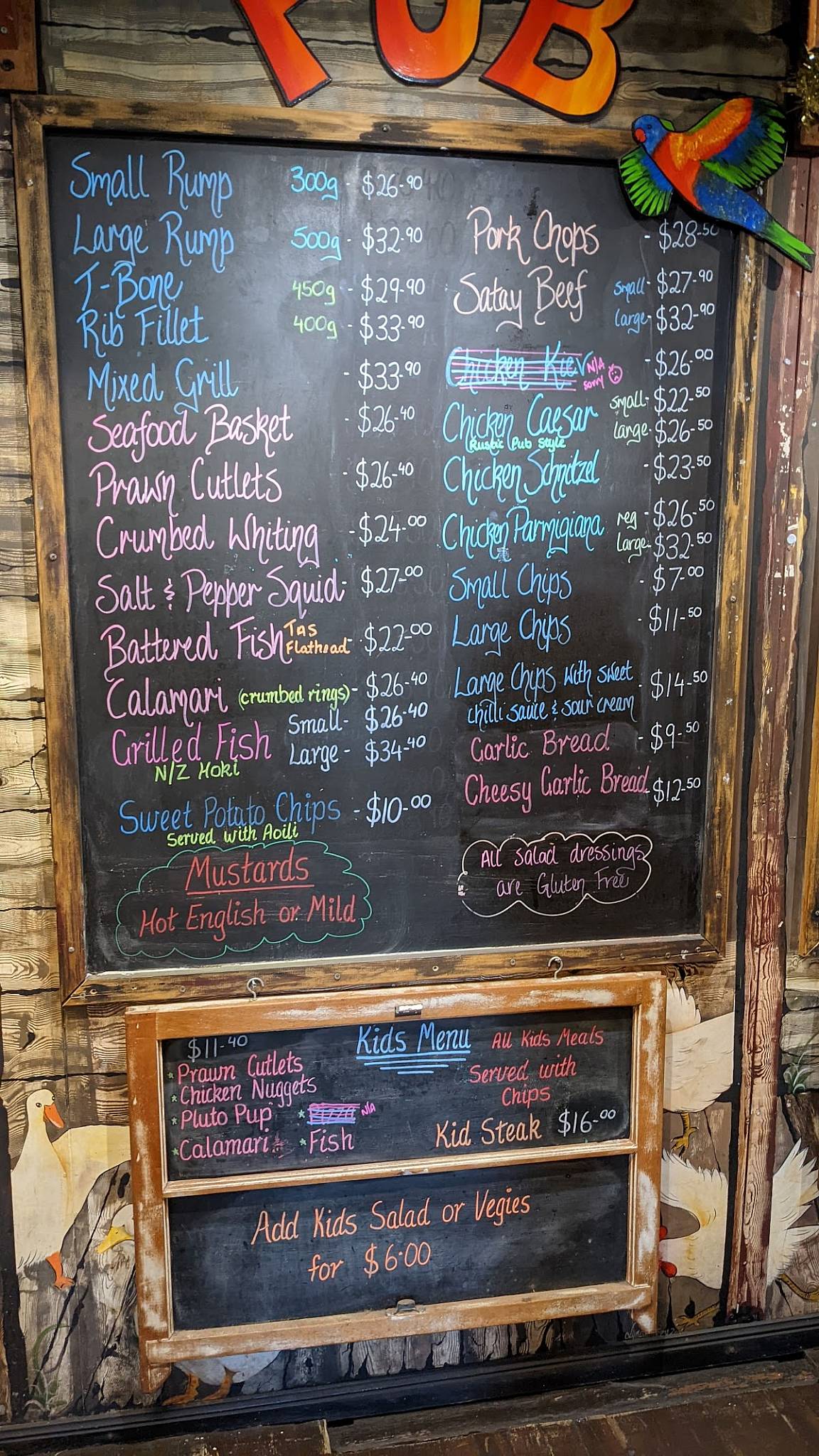 Menu at Meringandan Hotel pub & bar, Meringandan