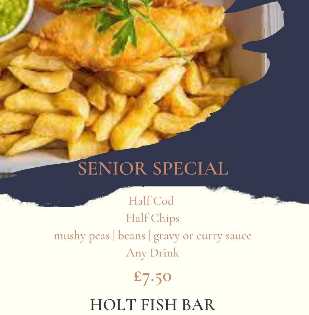Menu at Holt Fish Bar, Holt