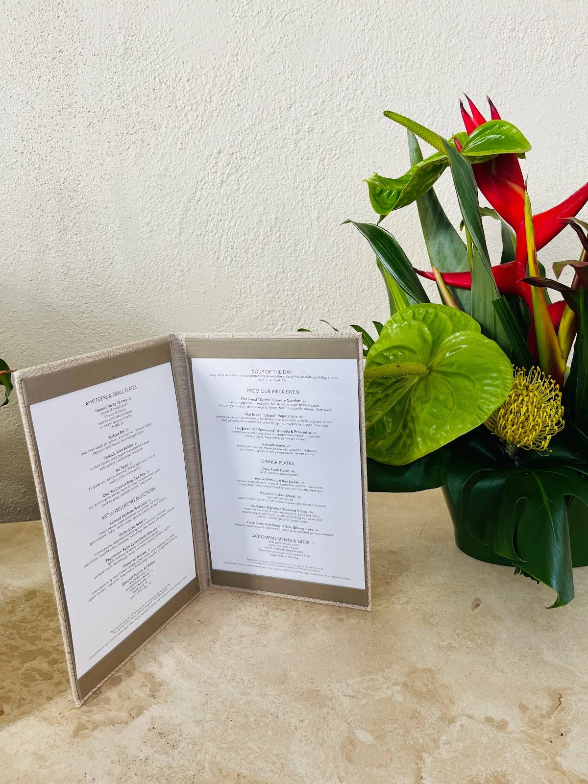 Menu at House Without A Key pub & bar, Honolulu