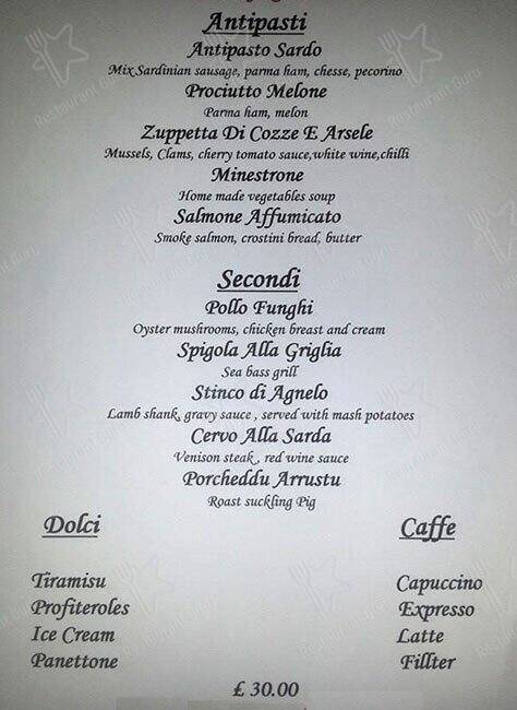 Menu at Nonna Lia by Il Bacio restaurant, Buckhurst Hill, 182 Queen's Rd