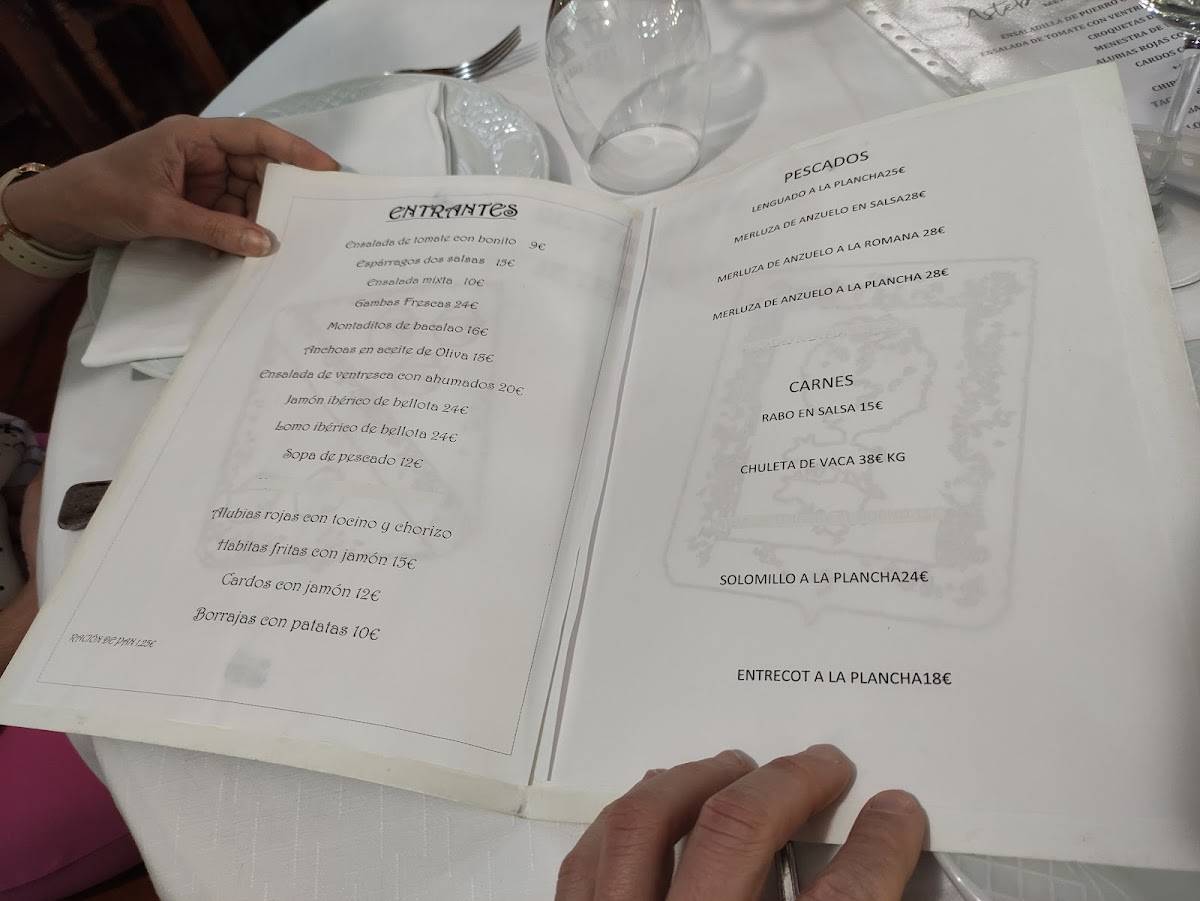 Menu at Iza Restaurante, Orozko