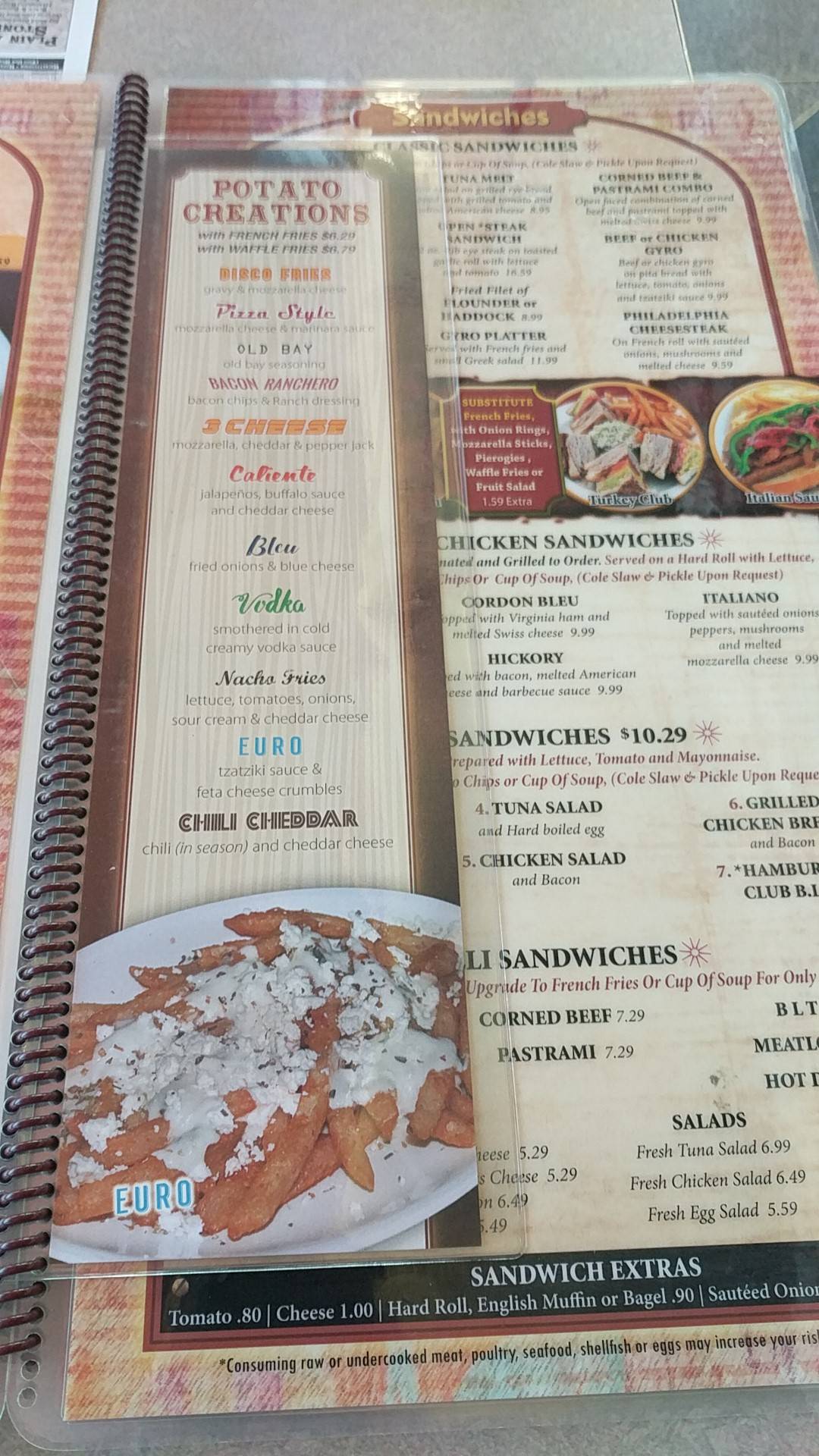 Menu at Key City Diner restaurant, Phillipsburg