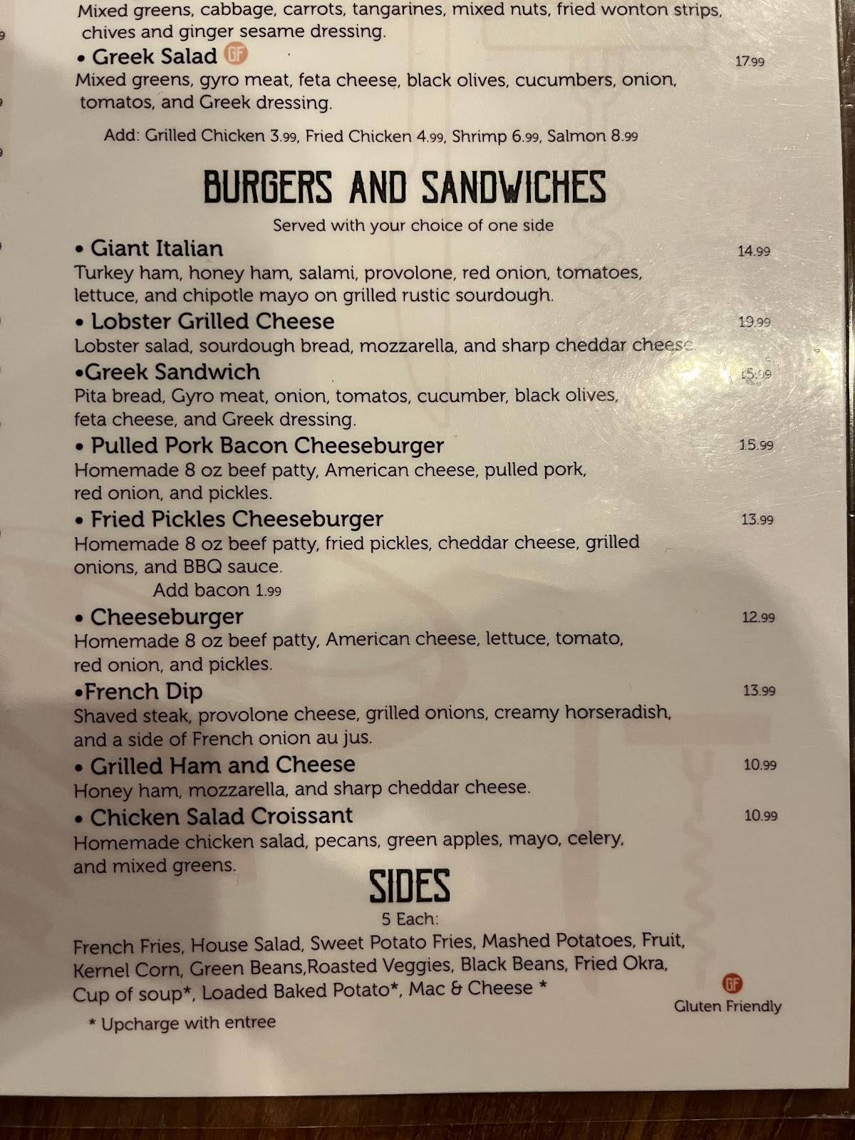 Menu at Kitchen Tales restaurant, Conroe