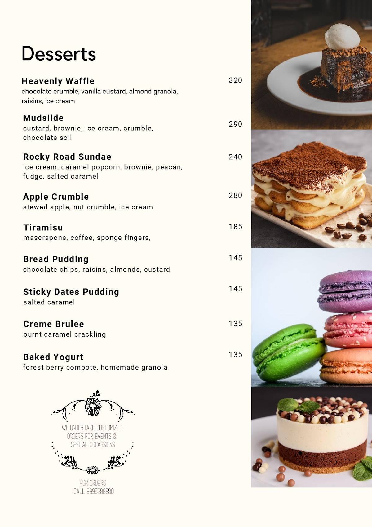 Menu at Cocoa Tree - MG Road, Kochi, The Avenue Regent