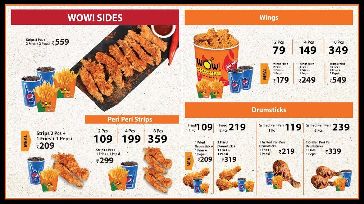 Menu at WOW Chicken, Kolkata, 33