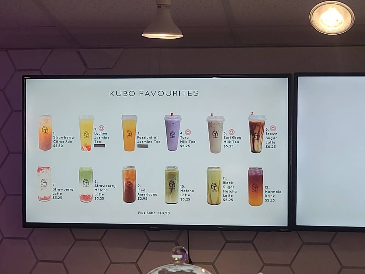Menu at Kubo Coffee and Creamery, Nutley