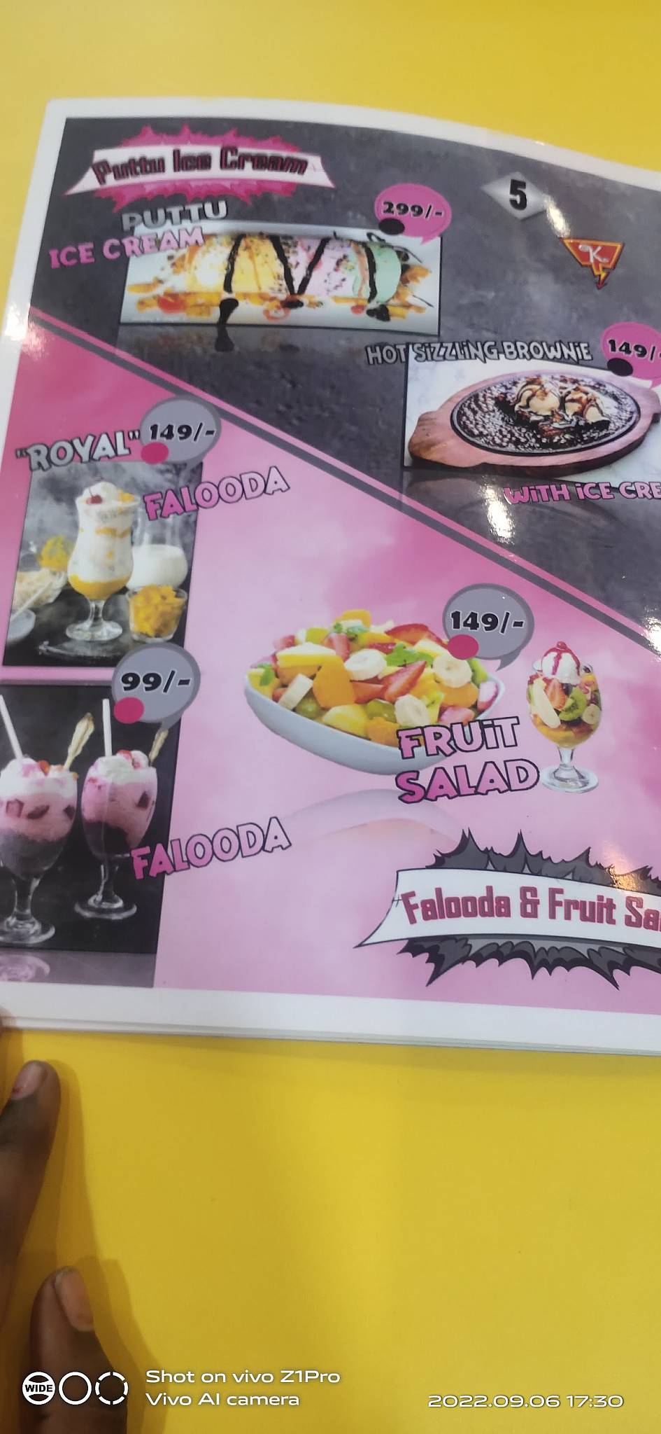 Menu at Royal Emporium (Kumari Food Court), Marthandam