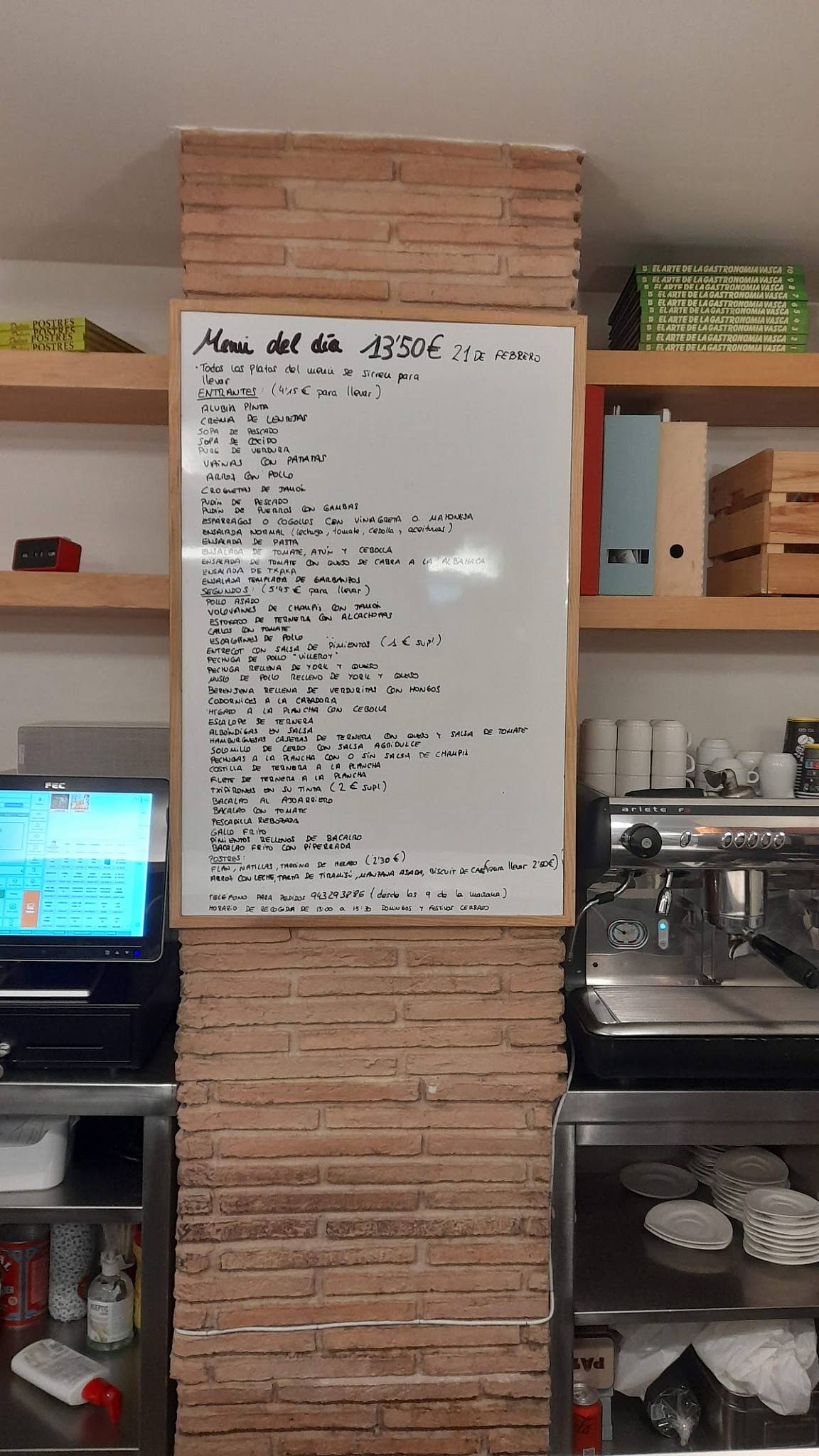 Carta del restaurante La Zurri Jatetxea, San Sebastián