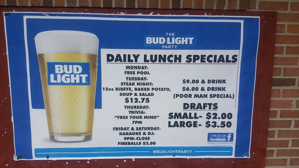 Menu at Ladder House Bar & Grill Inc, Martinsburg