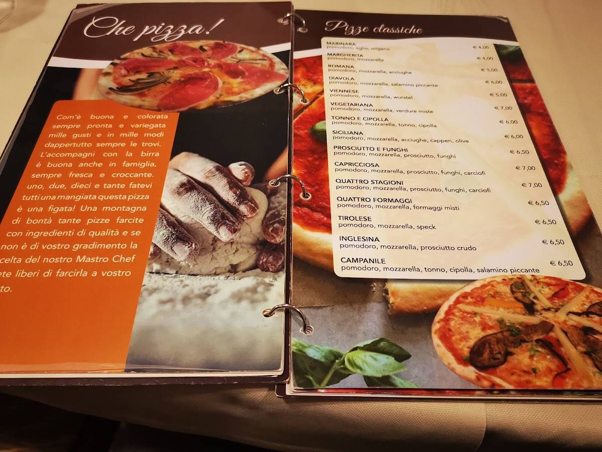 Menu da Trattoria Da Mario caffè bar, Saonara