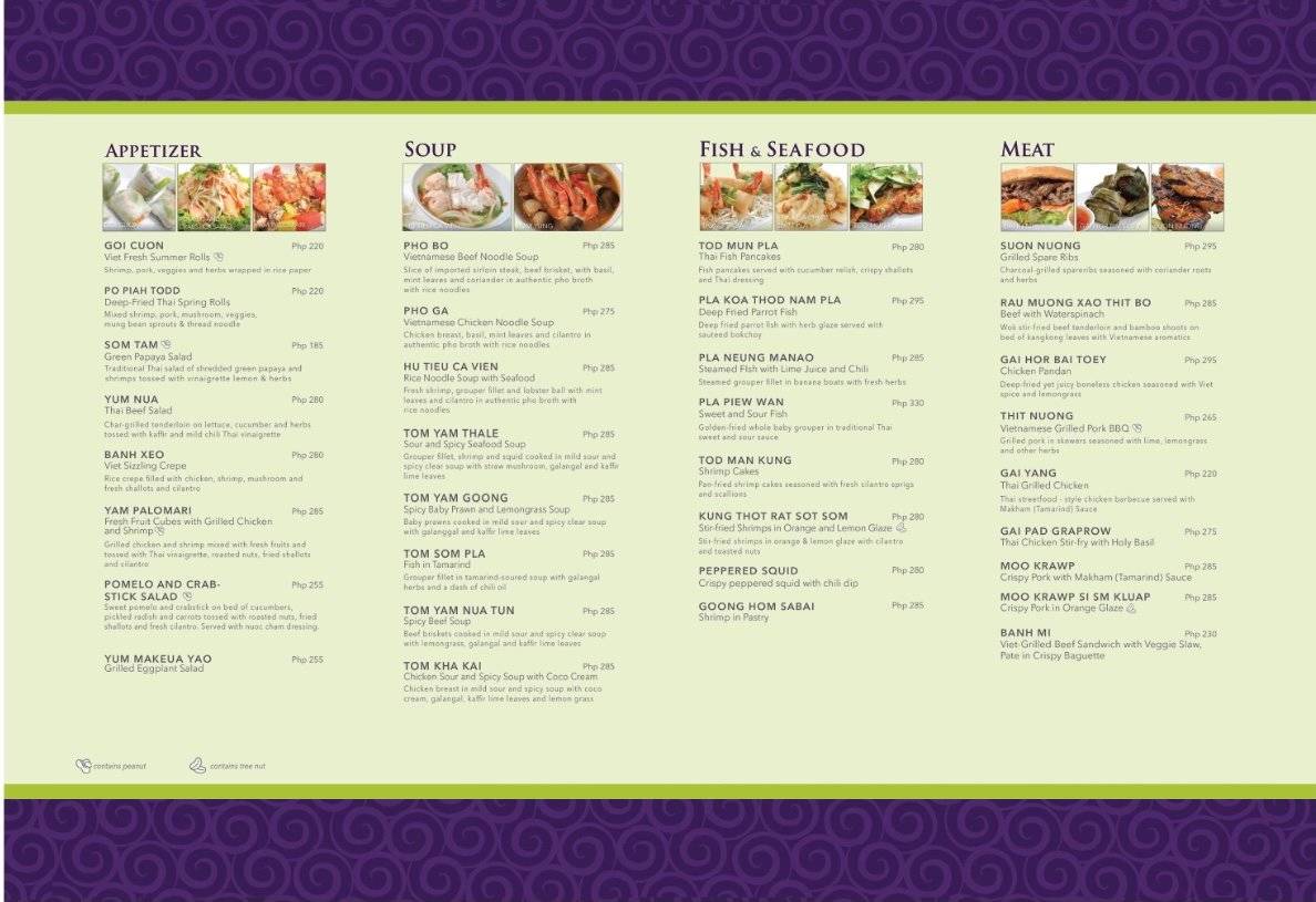 Menu at Lemon Grass Restaurant, Bacolod