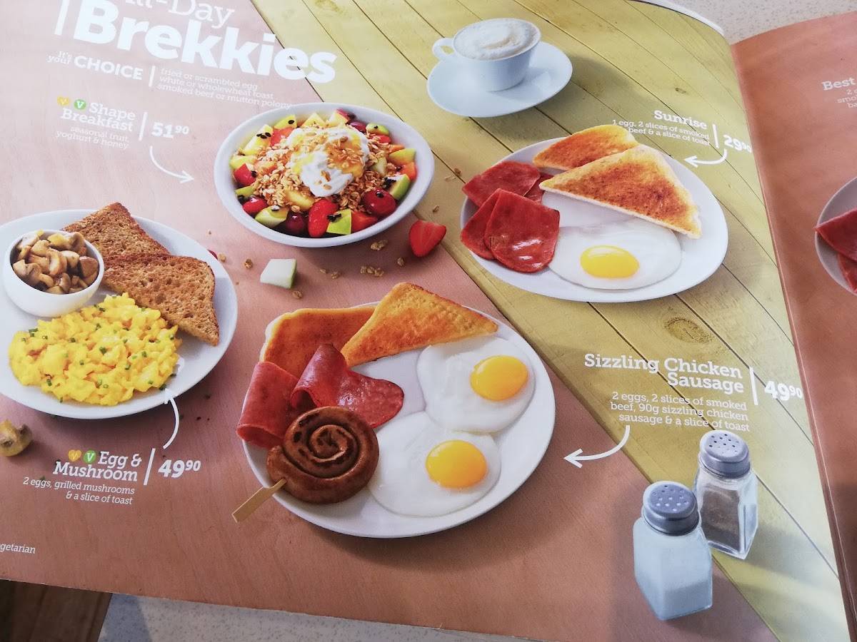 Speisekarte von Wimpy restaurant, Lenasia, Signet Terrace Shopping Centre