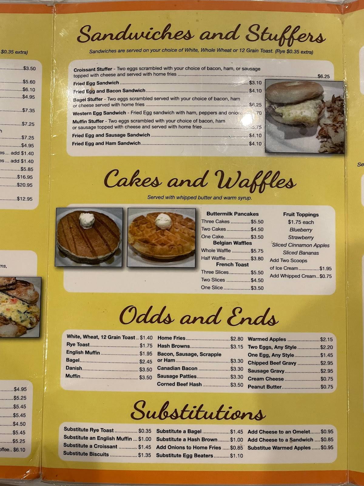 Menu at Lion's Pride Restaurant, Red Lion