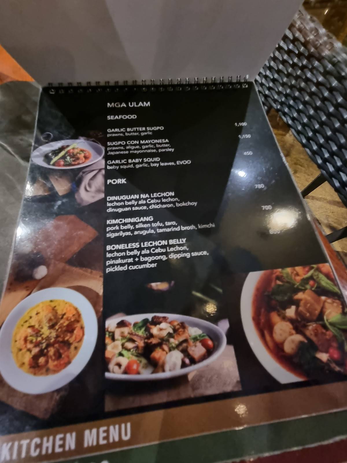 Menu at Locavore BGC restaurant, Taguig, Forbes Town Center